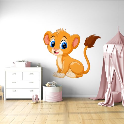 Samolepljive nalepnice za zid Mali lav | Lepi Nalepi