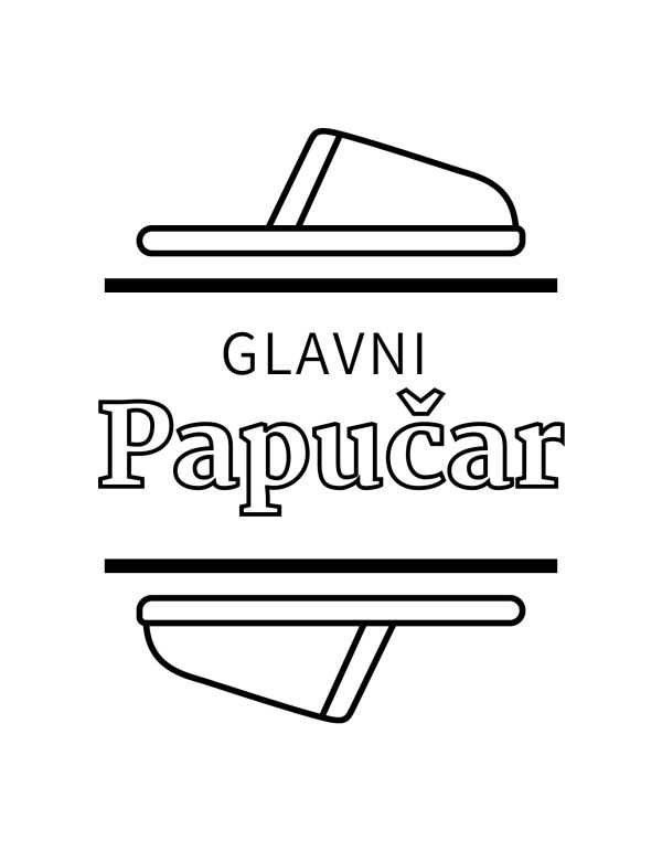 Bela muška majica - Papučar | Lepi Nalepi
