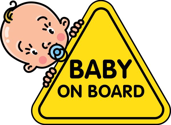 Samolepljive nalepnice - Beba u autu | Lepi Nalepi