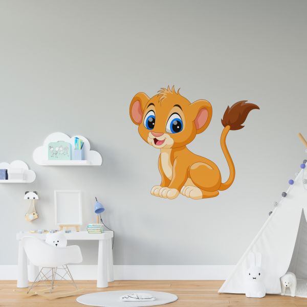 Samolepljive nalepnice za zid Mali lav | Lepi Nalepi